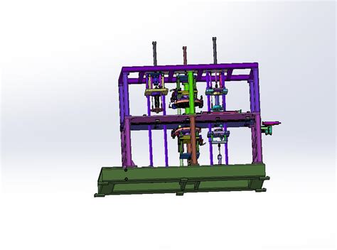 自动化马达自动化组装检测系统 Step 模型图纸下载 懒石网