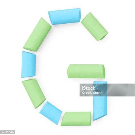 대문자 G 흰색 배경 3d 렌더링 글꼴 이미지 처럼 컬러 보도 또는 흑 초 조립 0명에 대한 스톡 사진 및 기타 이미지 0명 3차원 형태 공예 Istock