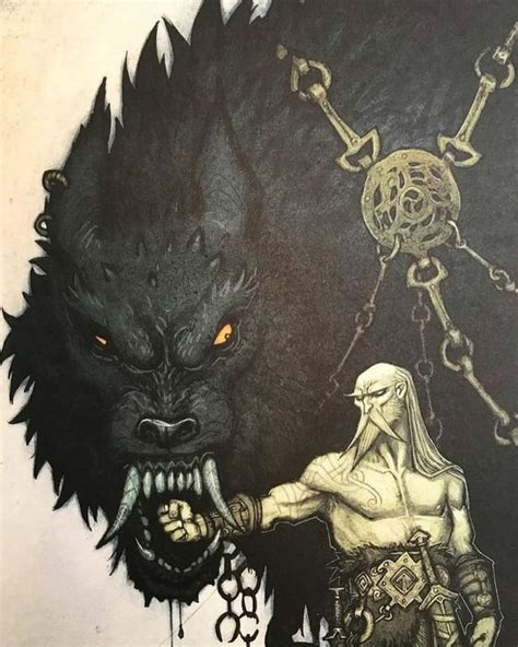 Fenrir In Norse Mythology Is A Wolf That Together With Hel And The