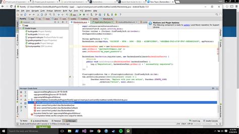 Error 27 9 Error Cannot Find Symbol Class Backendlessuser [android