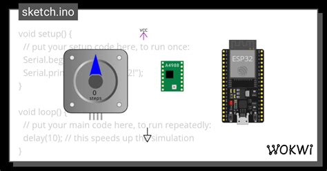 Stepper Test Wokwi Esp32 Stm32 Arduino Simulator
