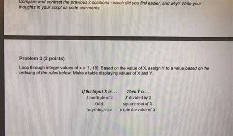 Solved Compare And Contrast The Previous 2 Solutions Which