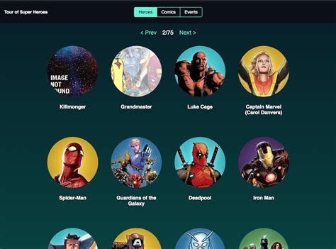 Github Chooblarintour Of Super Heroes Sample App Built With Angular 7