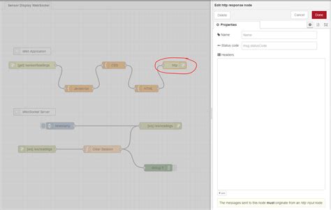 Node Red Display Arduino Sensor Readings Thru WebSocket