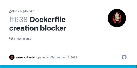 Dockerfile Creation Blocker Issue Gitleaks Gitleaks GitHub