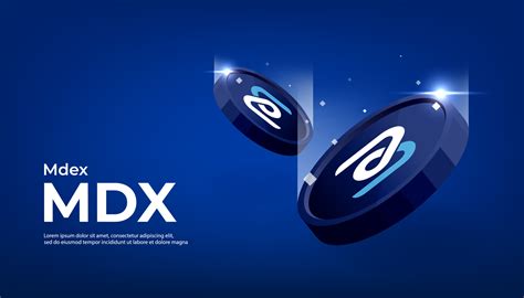 Mdex Mdx Coin Cryptocurrency Concept Banner 19843190 Vector Art At Vecteezy