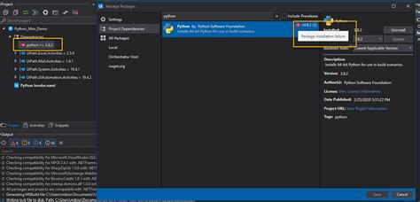 Which Packages Do I Need To Download To Enable Uipathpythonactivities