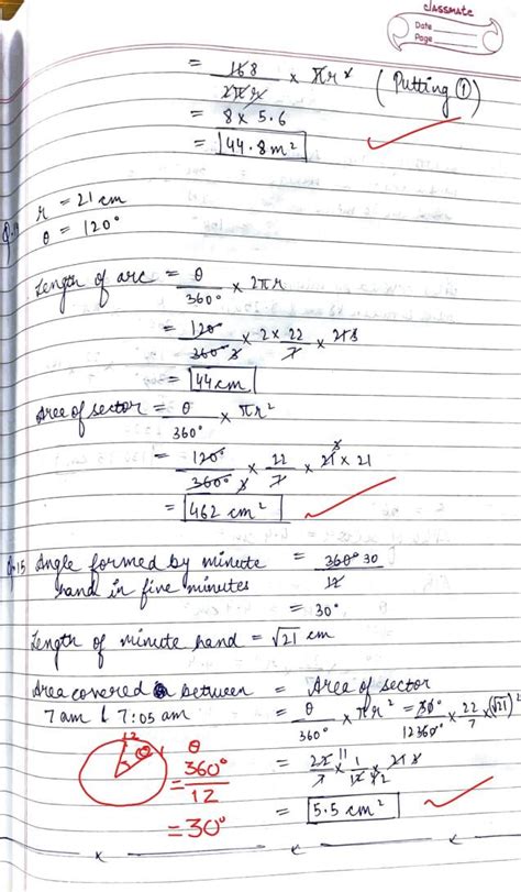 RD Sharma Solutions For Class Areas Related To Circles Exercise PDF RD Sharma Class