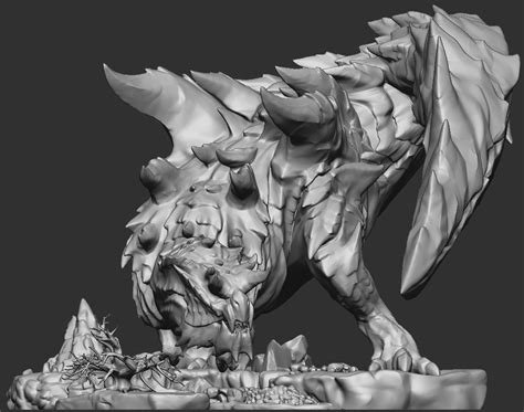 Archivo Stl Glavenus Monster Hunter 👹・diseño De Impresión En 3d Para Descargar・cults