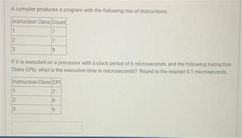 Solved A Compiler Produces A Program With The Following Mix
