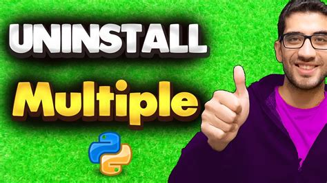 How To Uninstall Multiple Packages In Python Simultaneously Youtube