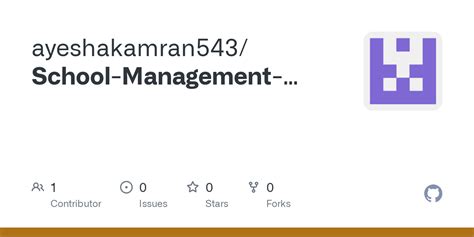 Github Ayeshakamran543school Management System Project