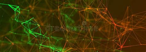 Technology Background Abstract Digital Combination Dots And Lines Network Connection Structure