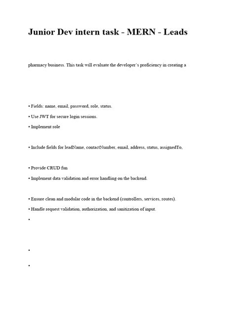 Dev Mern Task Pdf Version Control Software Engineering