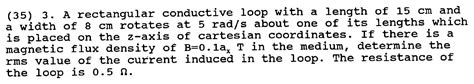 solved 35 3 a rectangular conductive loop with a length