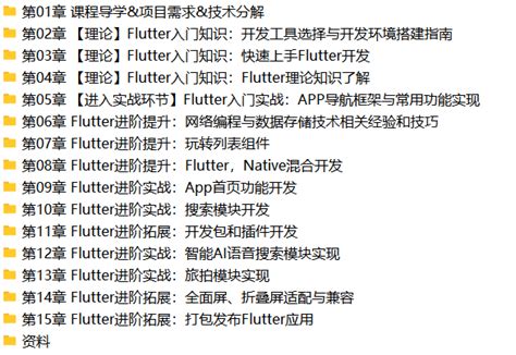 flutter从入门到进阶 实战携程网app 大虾资源站