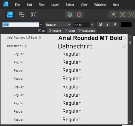 Font Options Broken V Bugs Found On Windows Affinity Forum