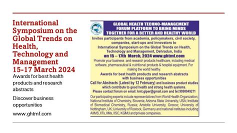 Aaruni Saxena On Linkedin Submit Abstracts On Research And Innovation In Health And Life