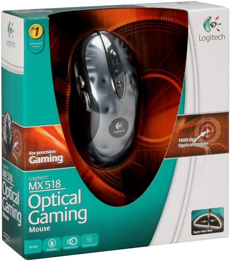 Logitech MX 518 Aluminum Wired Optical Gaming Mouse Newegg Com