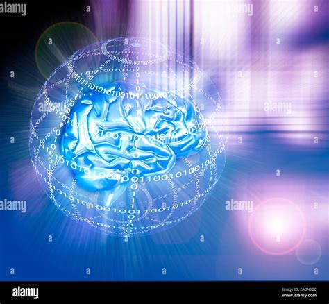 Artificial Intelligence Conceptual Computer Artwork Of A Human Brain