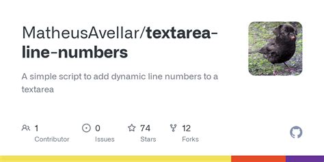 Github Matheusavellartextarea Line Numbers A Simple Script To Add