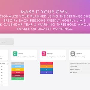 Workload Planner For Excel Track Hours Tasks By Week Project Manager Task Manager