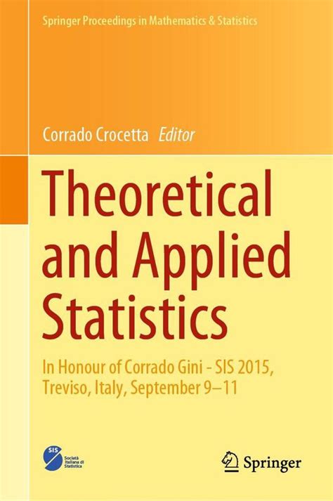 Theoretical And Applied Statistics Ebook Boeken Bol Com