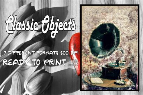 Printable Vintage Classic Objects Pack29 Graphic By The Leaves River