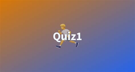 quiz1 a hugging face space by afan6789