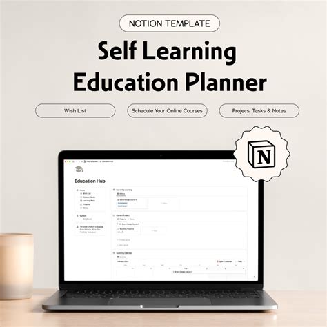 Self Learning Education Planner Notion Template Zsazsa