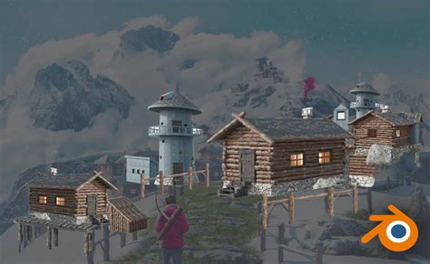 판타지풍 배경으로 블렌더 3d모델링 입문하기 패스트캠퍼스