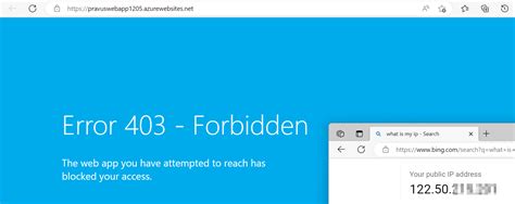 Azure Appservice Ip Address Restrictions Stack Overflow