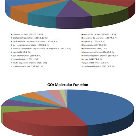 Go Annotation Distribution Of Go Annotation Terms At Level 2 For