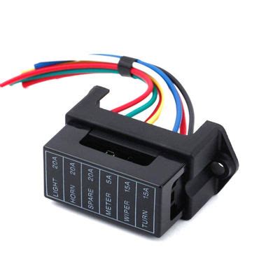 Input Output Car Blade Fuse Blocks ATO Inline V Fuse Holder With Wire
