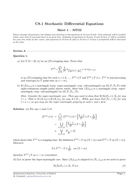 C8 1 Problem Sheet 1 With Sol Pdf