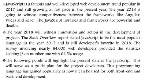 Ppt State Of Javascript In 2018 Powerpoint Presentation Free
