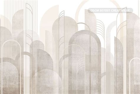 Авторские обои Creativille 807001 | Стильные фотообои с арками в ...