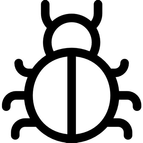 Bug Basic Rounded Lineal Icon