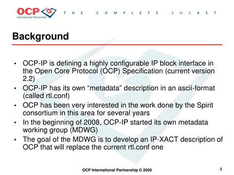 Ppt Ip Xact Representation Of Ocp Powerpoint Presentation Free Download Id