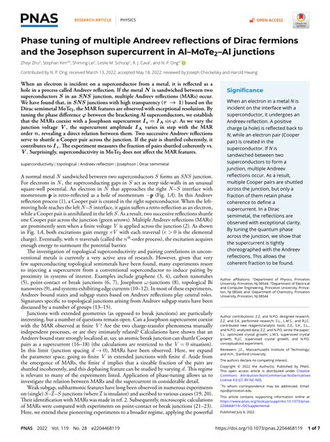 Pdf Phase Tuning Of Multiple Andreev Reflections Of Dirac Fermions