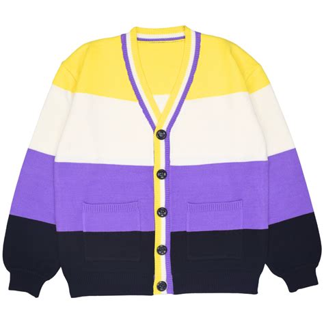 Nonbinary Pride Cardigan Steady Hands