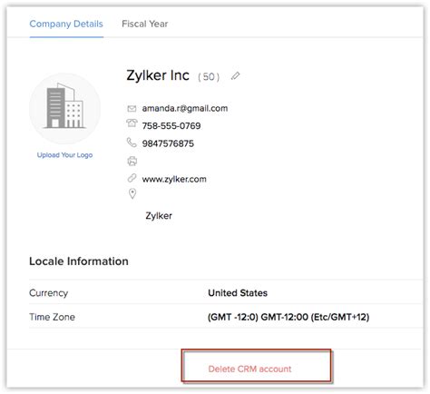 Delete Zoho Crm Account Online Help Zoho Crm