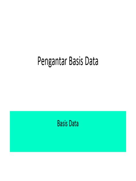 01 Pengantar Basis Data Pdf