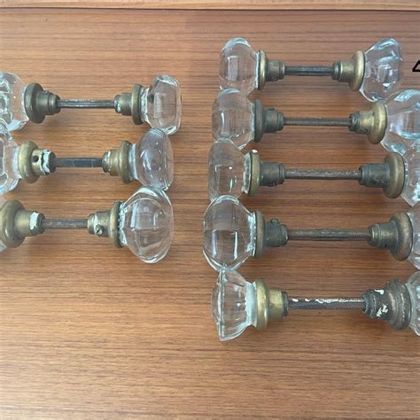 Antique Glass Door Knobs Etsy