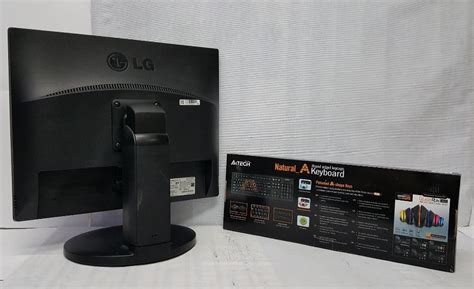 Lg Flatron E1910 19 Inch Lcd Monitor With A4tech Krs 85 Ps2 Keyboard