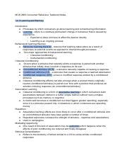 MCS Consumer Behaviour Textbook Notes Pdf MCS Consumer Behaviour Textbook Notes Ch