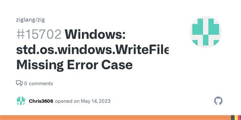 Windows Stdoswindowswritefile Missing Error Case · Issue 15702