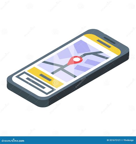 Smartphone Showing City Map With Gps Location Pin And Navigation App Interface Stock Vector
