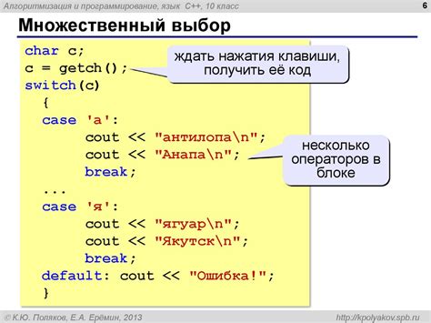 Алгоритмизация и программирование язык C 10 класс презентация онлайн