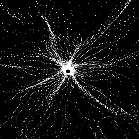 Array With Dynamic Particles 3d Technology Style Abstract Background